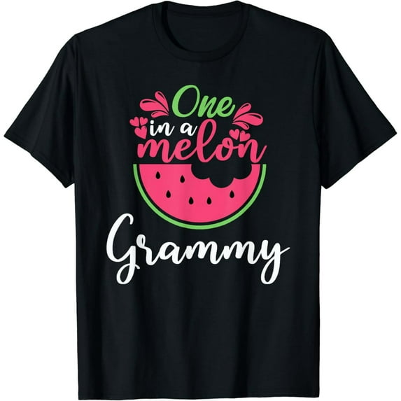 100% pure cotton One In A Melon Grammy Shirt Birthday Matching Family T ...
