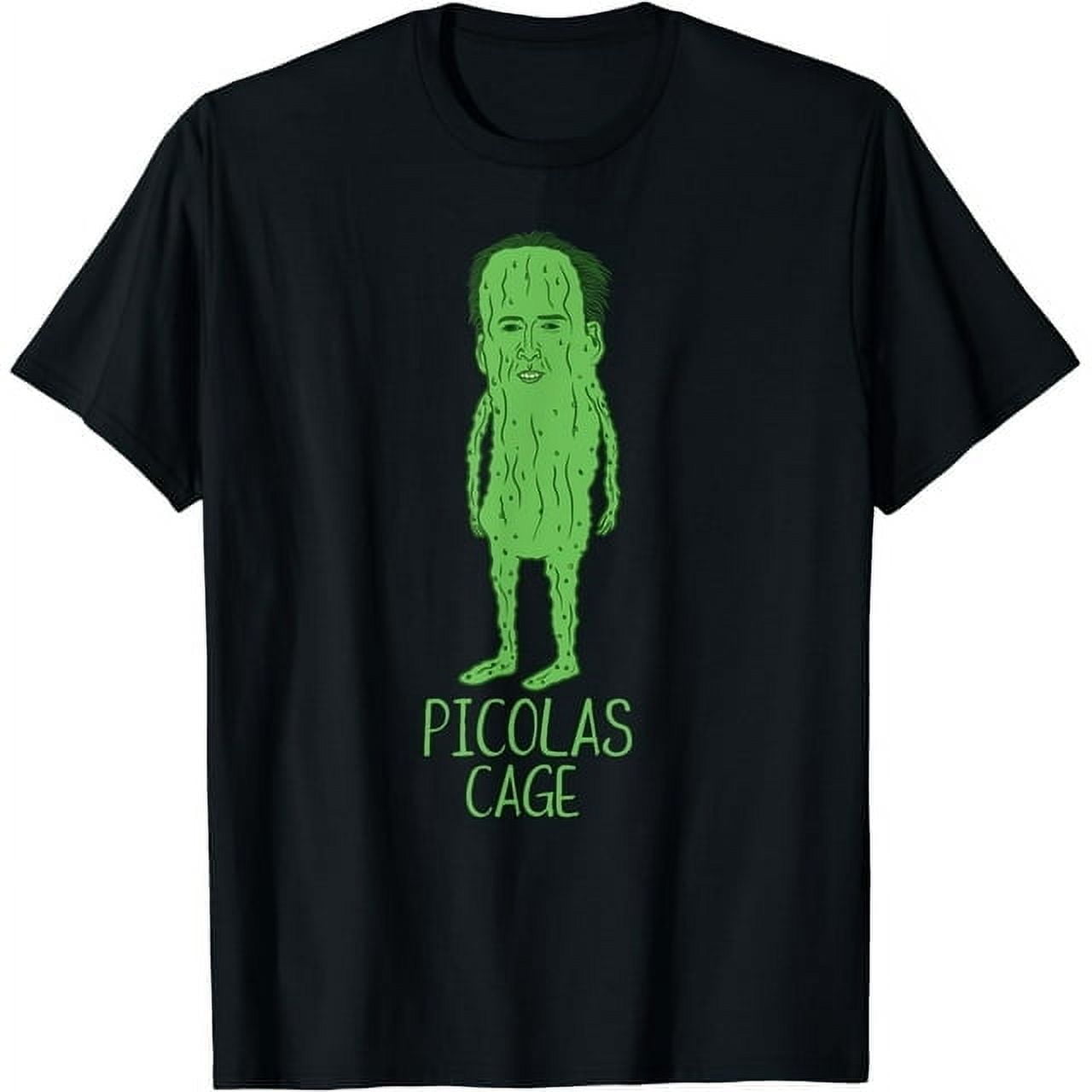 100% pure cotton Picolas Cage Funny celebs Meme Cucumber Pickle Cute T ...