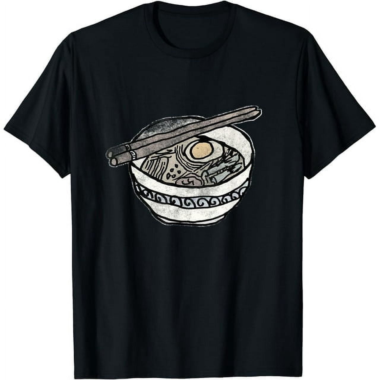 100% pure cotton Ramen Soup Japan Food T-Shirt Noodle Bowl Egg ...
