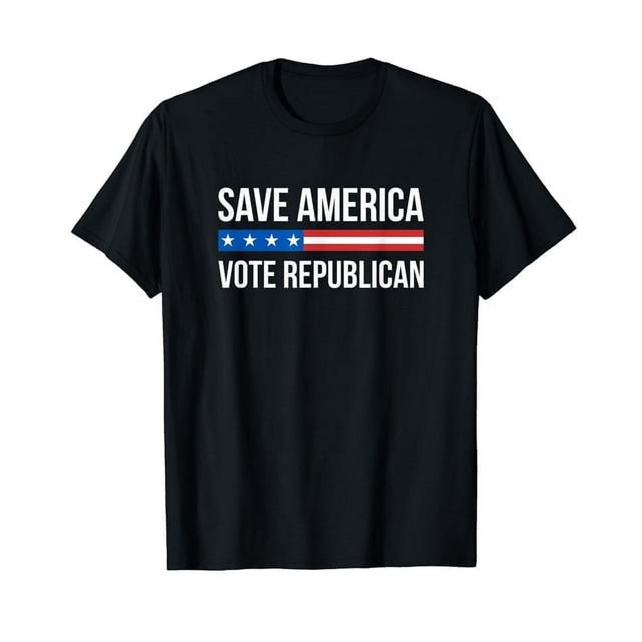 100% pure cotton Save America - Vote Republican - T-Shirt - Walmart.com