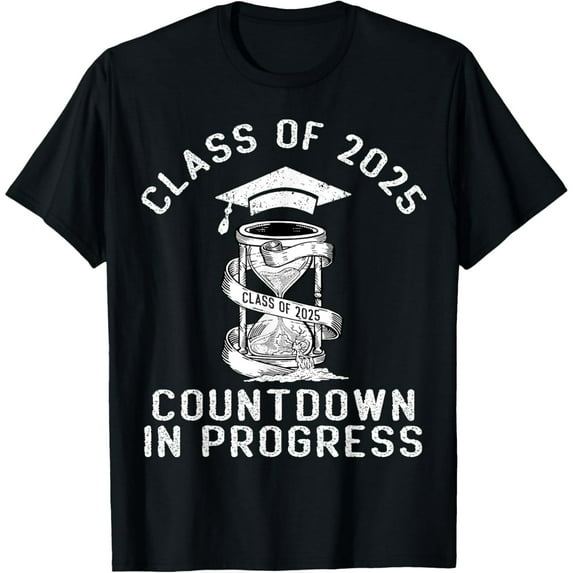 100% pure cotton Senior Class Of 2025 Countdown to Graduation Gift T ...