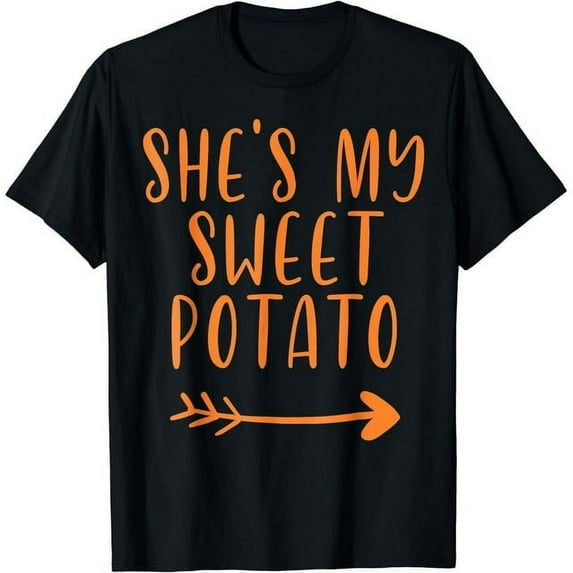 100% pure cotton She's my sweet potato - I Yam T-Shirt - Walmart.com