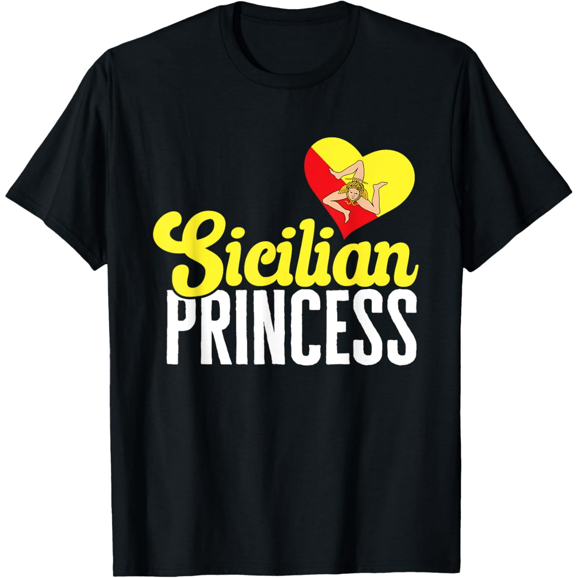 100% pure cotton Sicilian Princess Sicilian Flag Sicilia Italy Sicily T ...