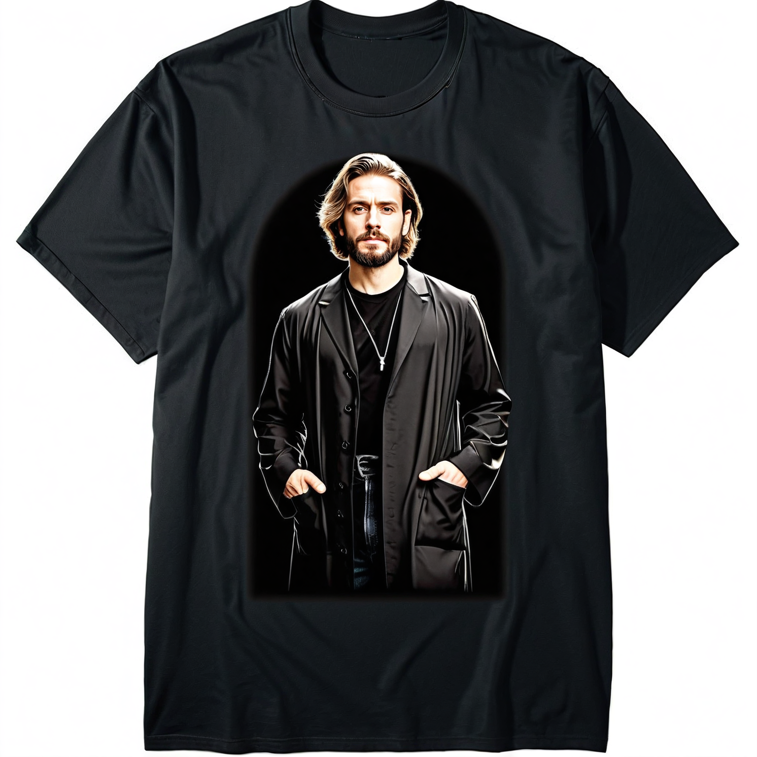 100% pure cotton Sirius Black Wallpaper Portrait T-Shirt - Walmart.com