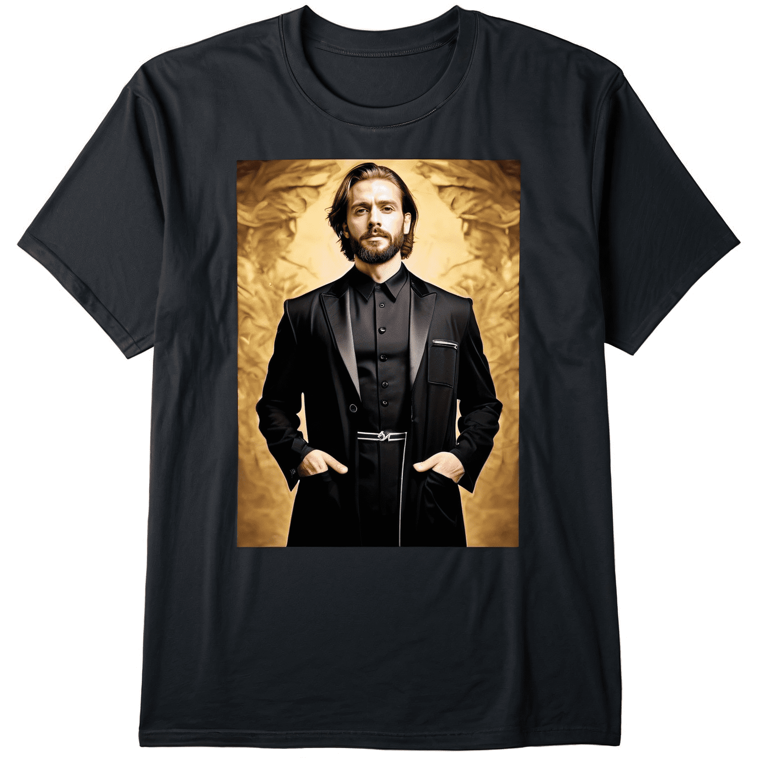 100% pure cotton Sirius Black Wallpaper Portrait T-Shirt - Walmart.com