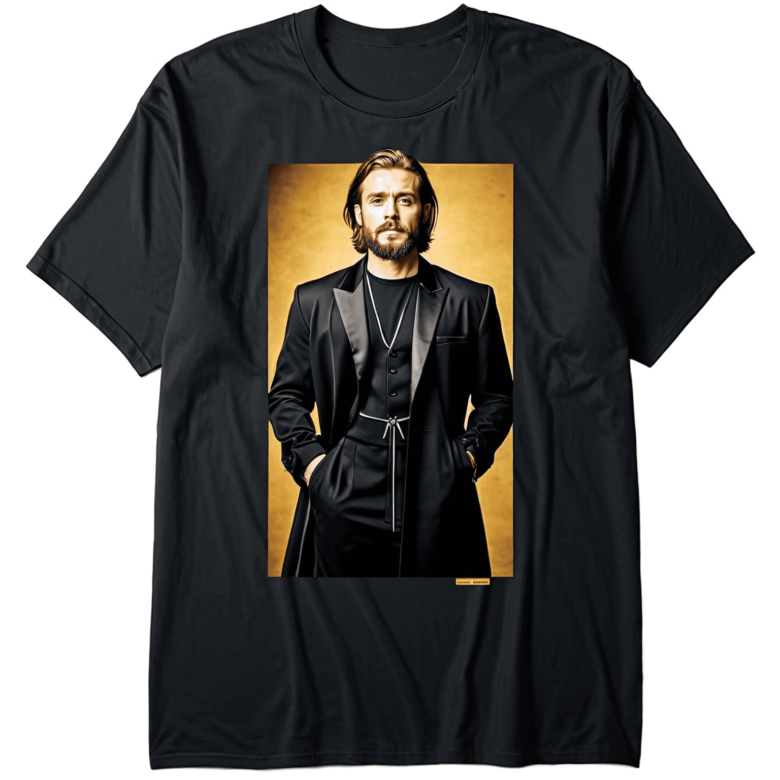100% pure cotton Sirius Black Wallpaper Portrait T-Shirt - Walmart.com