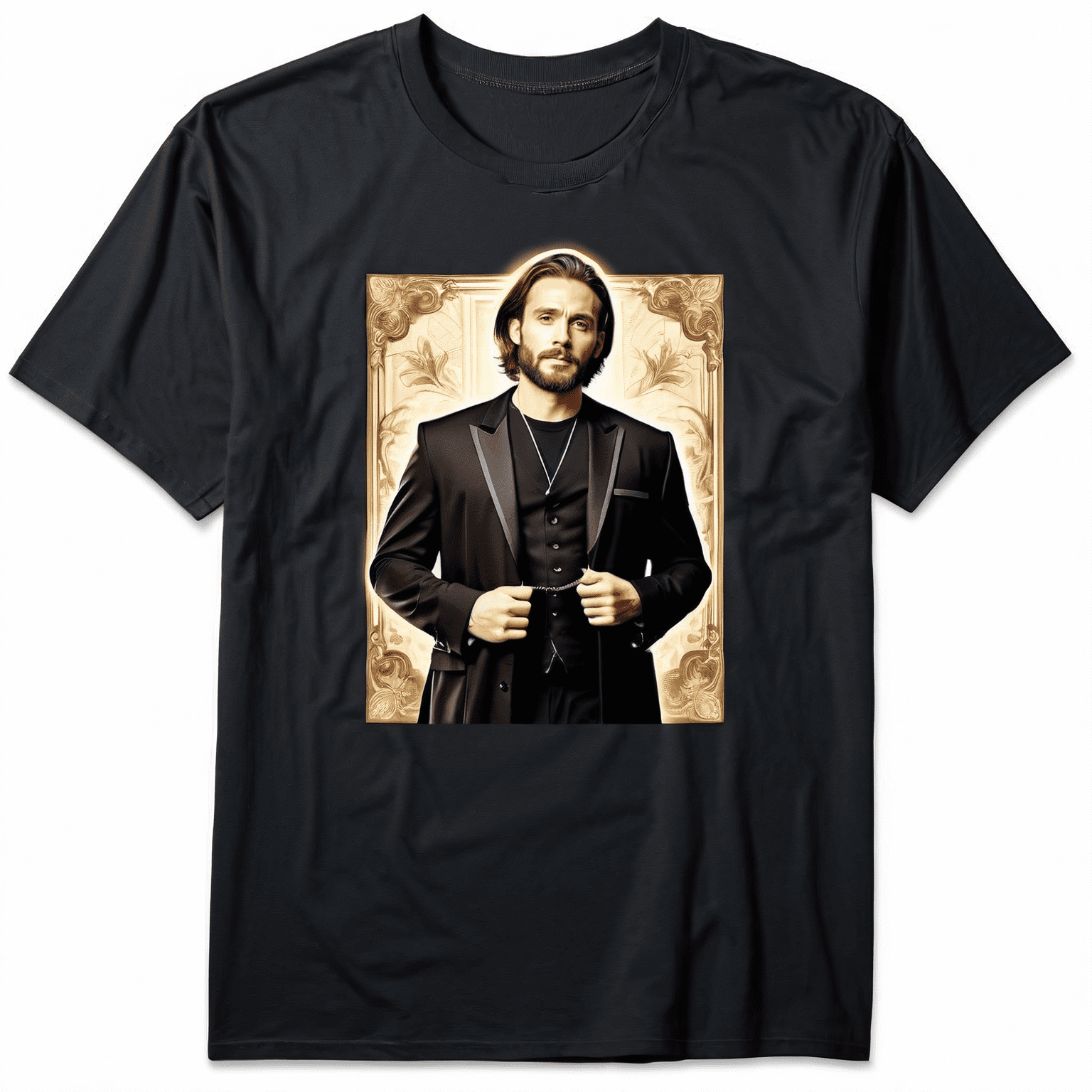 100% pure cotton Sirius Black Wallpaper Portrait T-Shirt - Walmart.com