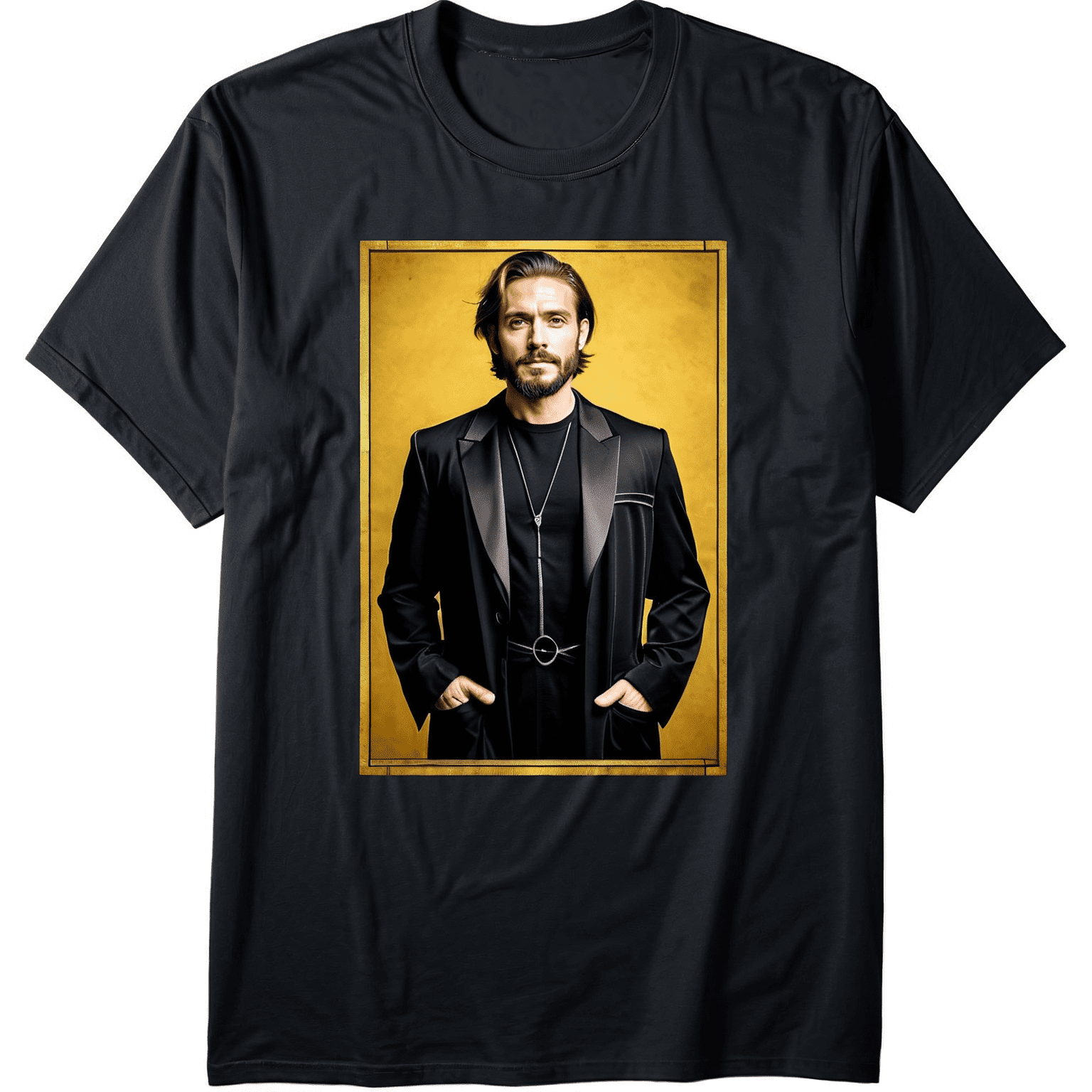 100% pure cotton Sirius Black Wallpaper Portrait T-Shirt - Walmart.com