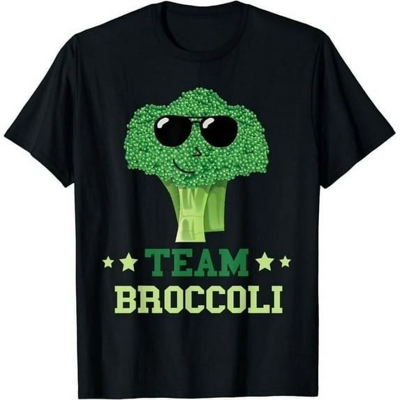 100% pure cotton Team Broccoli Sunglass Broccoli Lover Green Vegetable ...