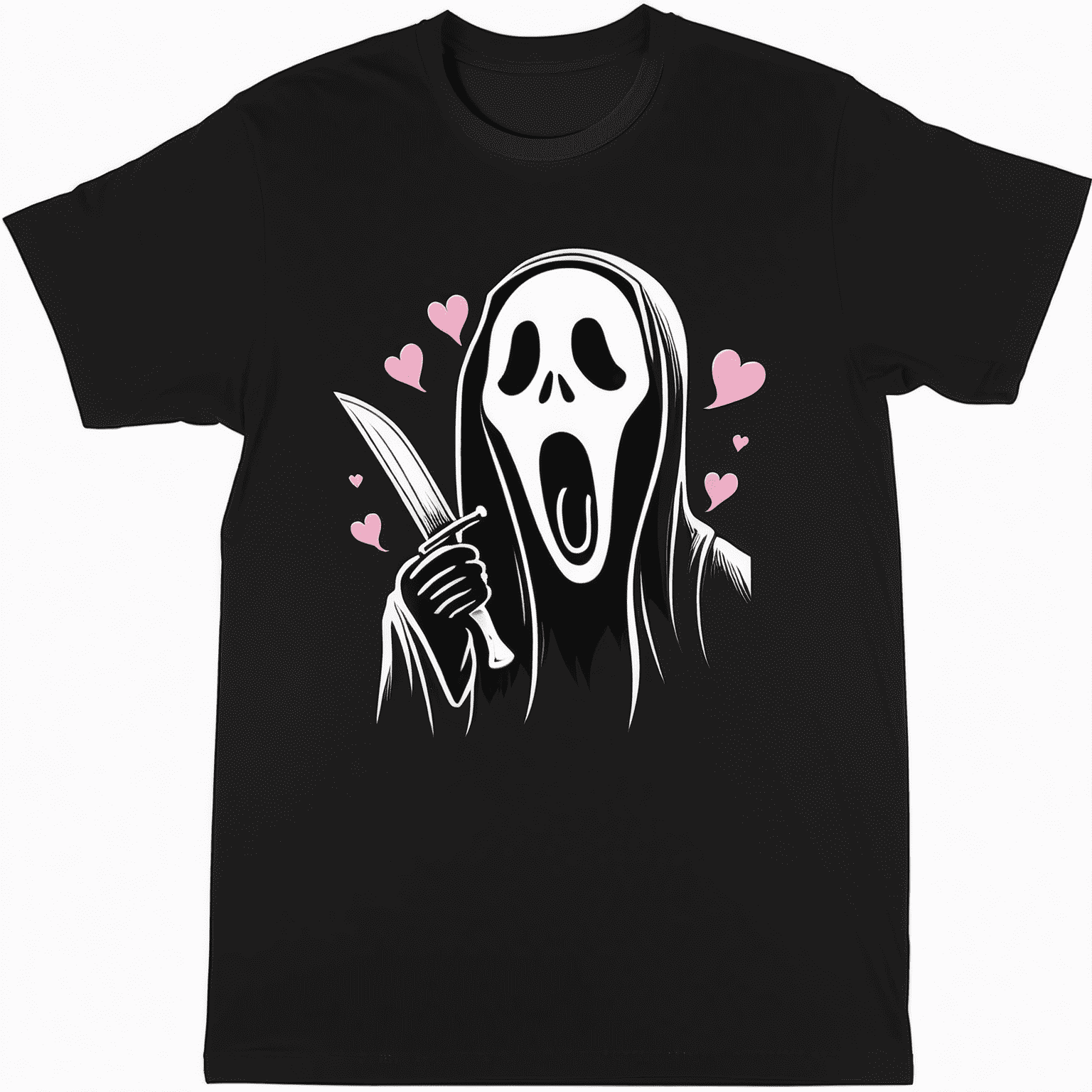 100% pure cotton Terrifyingly Trendy: Ghost Face Women's Boyfriend Fit ...