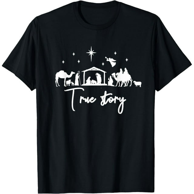 100% pure cotton True Story Nativity Christmas Baby Jesus Manger ...