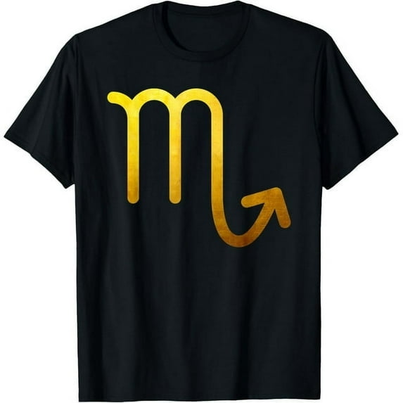 100% pure cotton Vintage Gold Scorpio Zodiac Symbol Art Astrology Star ...