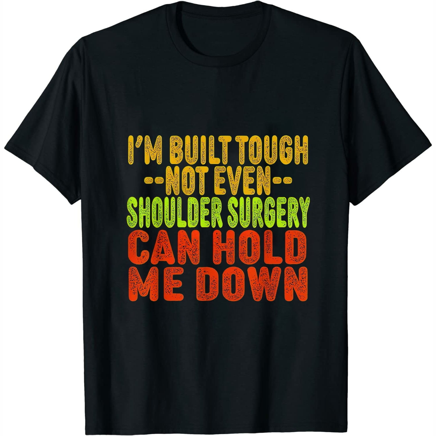 100% pure cotton Womens Funny I'm Built Tough Shoulder Surgery Humor ...