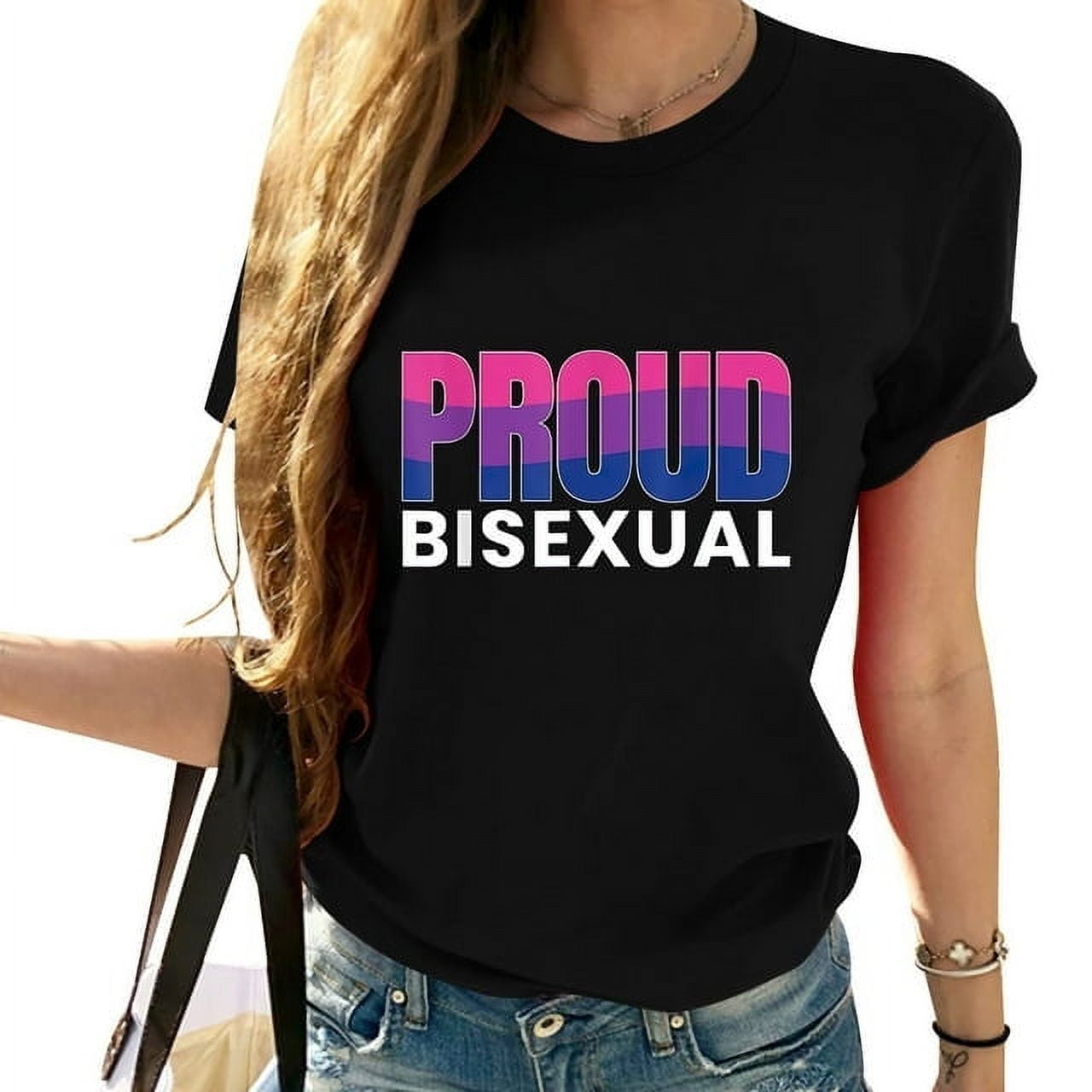 100% pure cotton Womens Proud Bisexual Shirt Bisexuality LGBT Bisexual ...