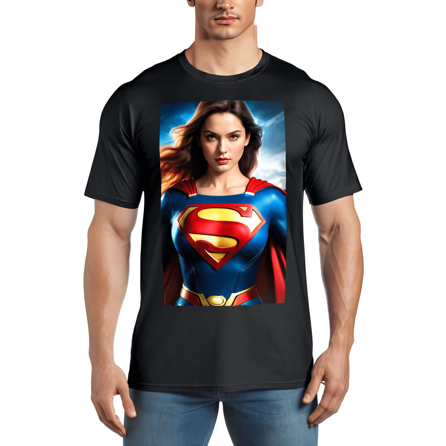 100% pure cotton Wonder Woman Movie Arms Crossed T-Shirt - Walmart.com