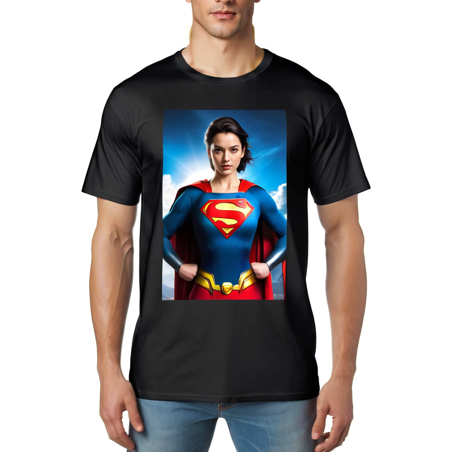 100% pure cotton Wonder Woman Movie Arms Crossed T-Shirt - Walmart.com