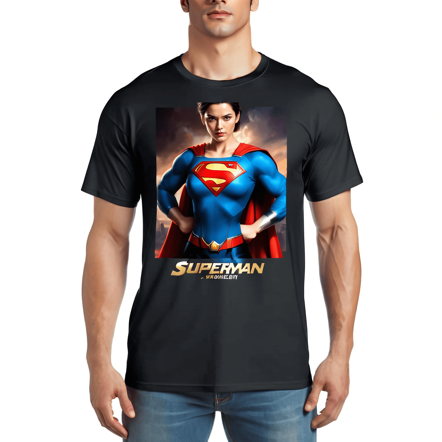 100% pure cotton Wonder Woman Movie Arms Crossed T-Shirt - Walmart.com