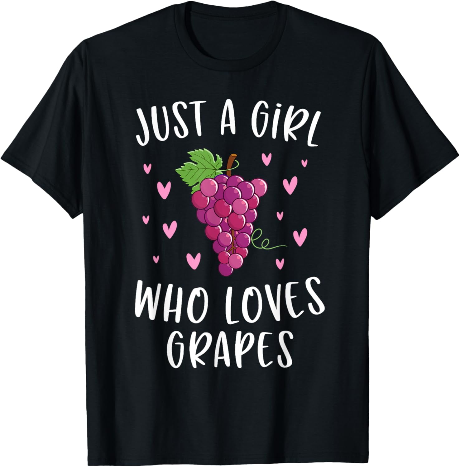 100% pure cotton for both men and womenCute Grape Shirt For Girls Just ...