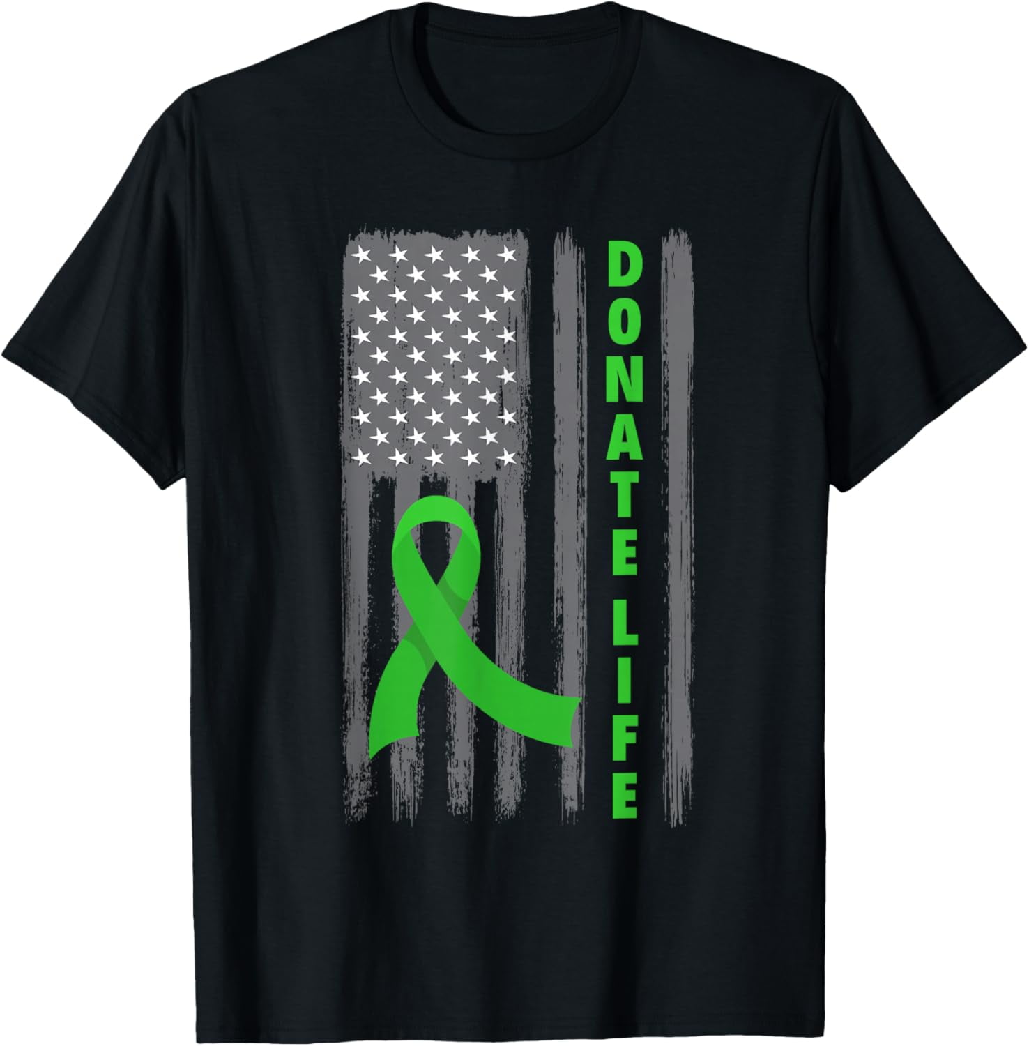 100% pure cotton for both men and womenDonate Life Patriotic American ...