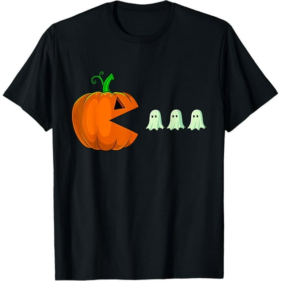 100% pure cotton for both men and womenHalloween Pumpkin Funny Ghosts Boys Kids Women Men T ...
