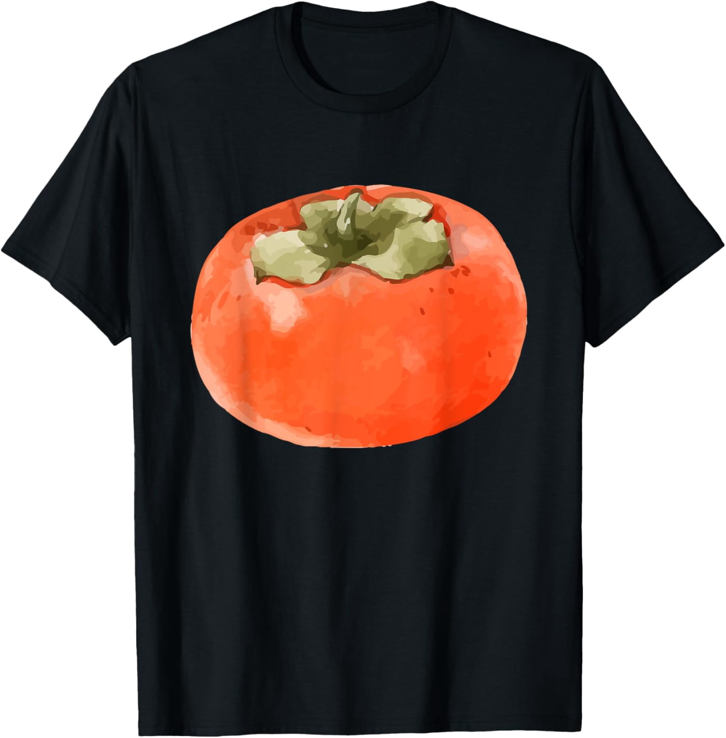 100% pure cotton short-sleeved for men and womenCool Persimmon Funny ...