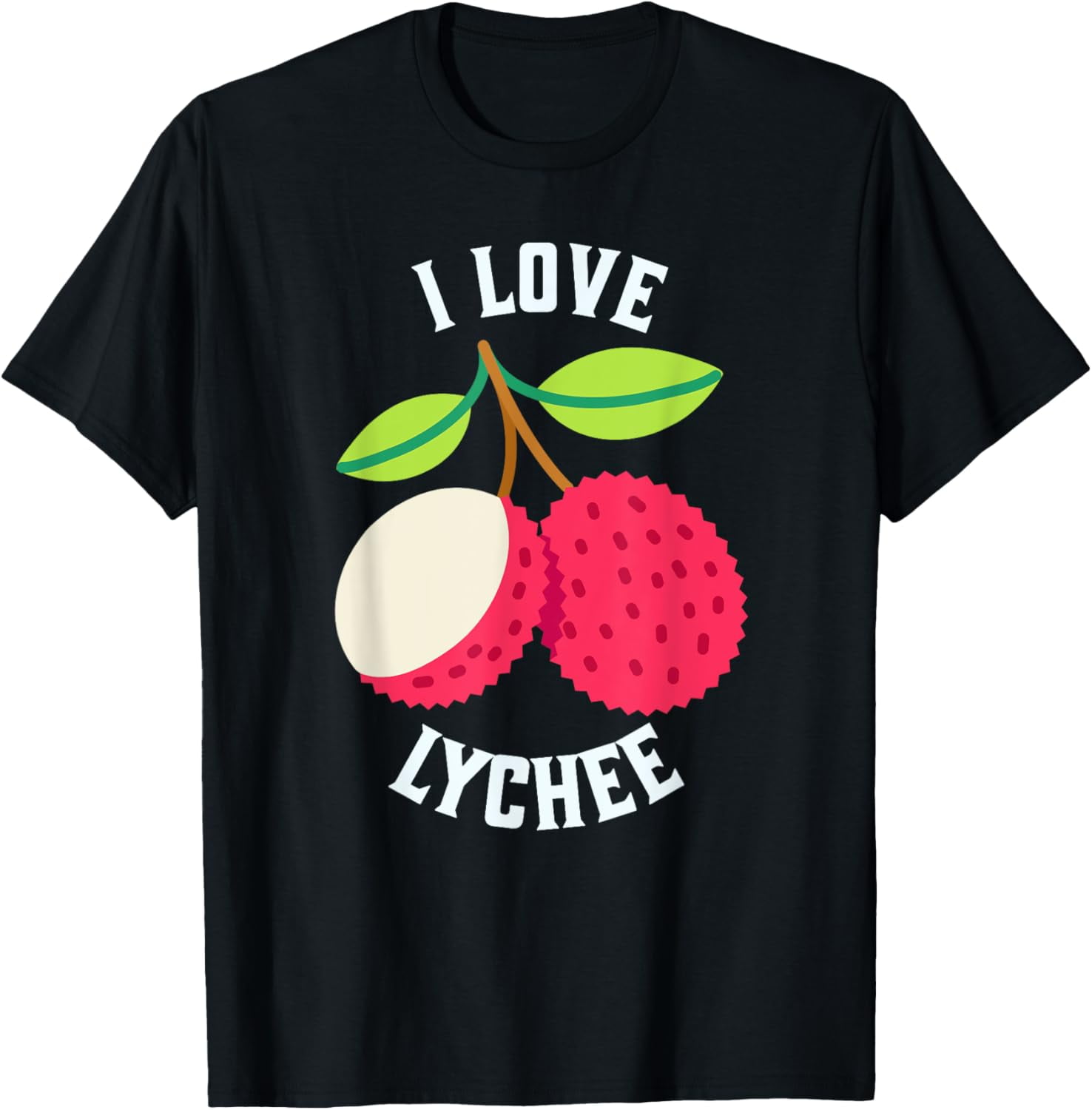 100% pure cotton short-sleeved for men and womenFruit Lover, Lychee Lover, I Love Lychee T-Shirt ...