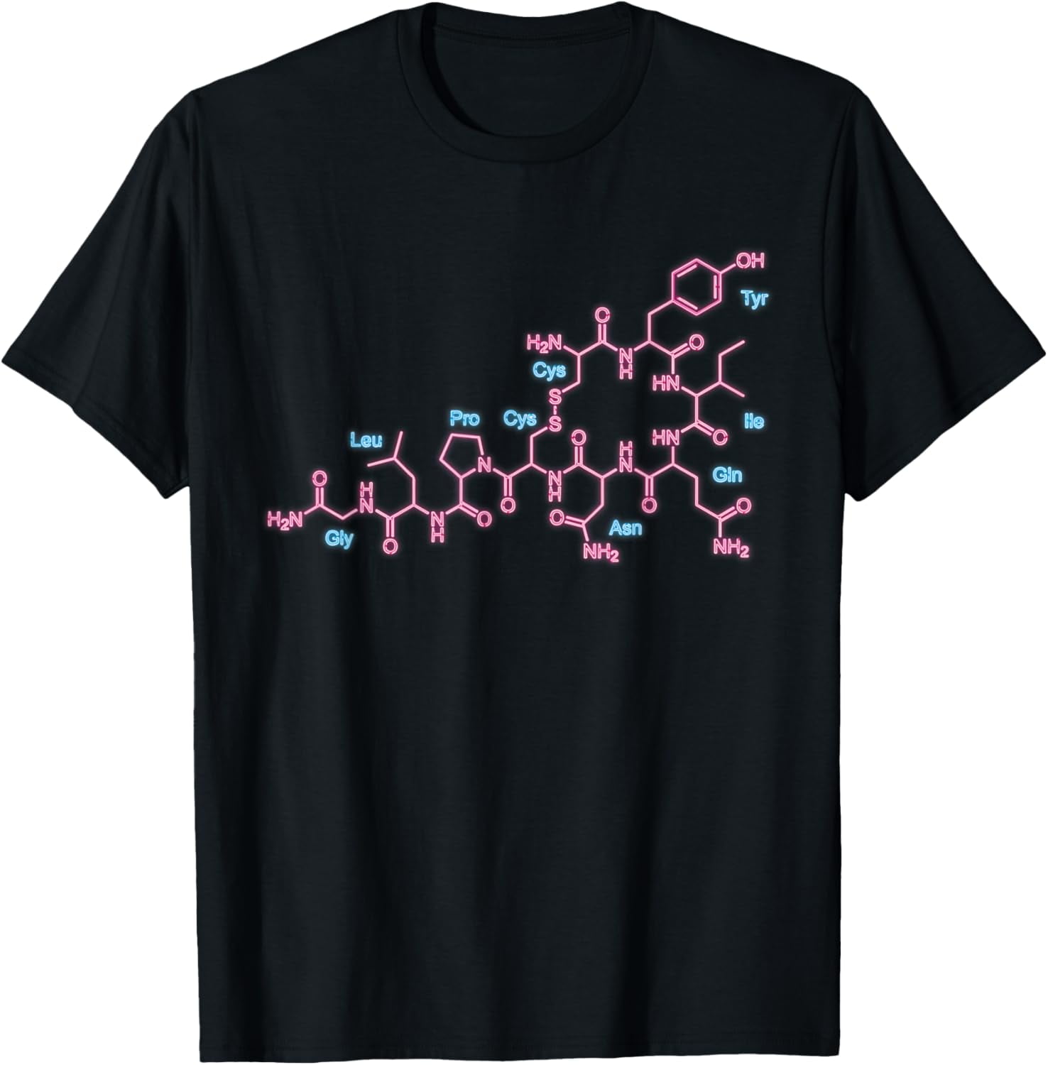 100% pure cotton short-sleeved for men and womenOxytocin Molecule ...