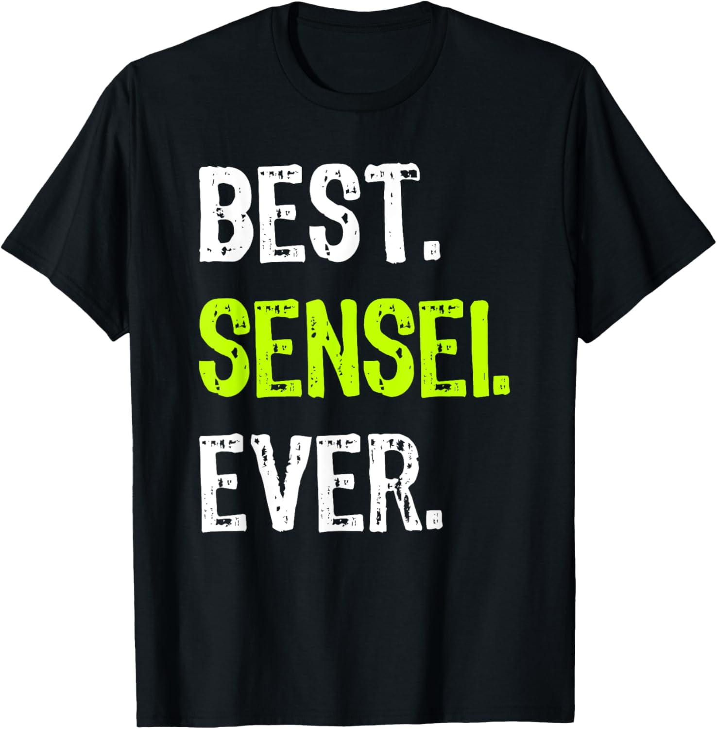 100% pure cotton short-sleeved men and womenBest SENSEI Ever martial ...