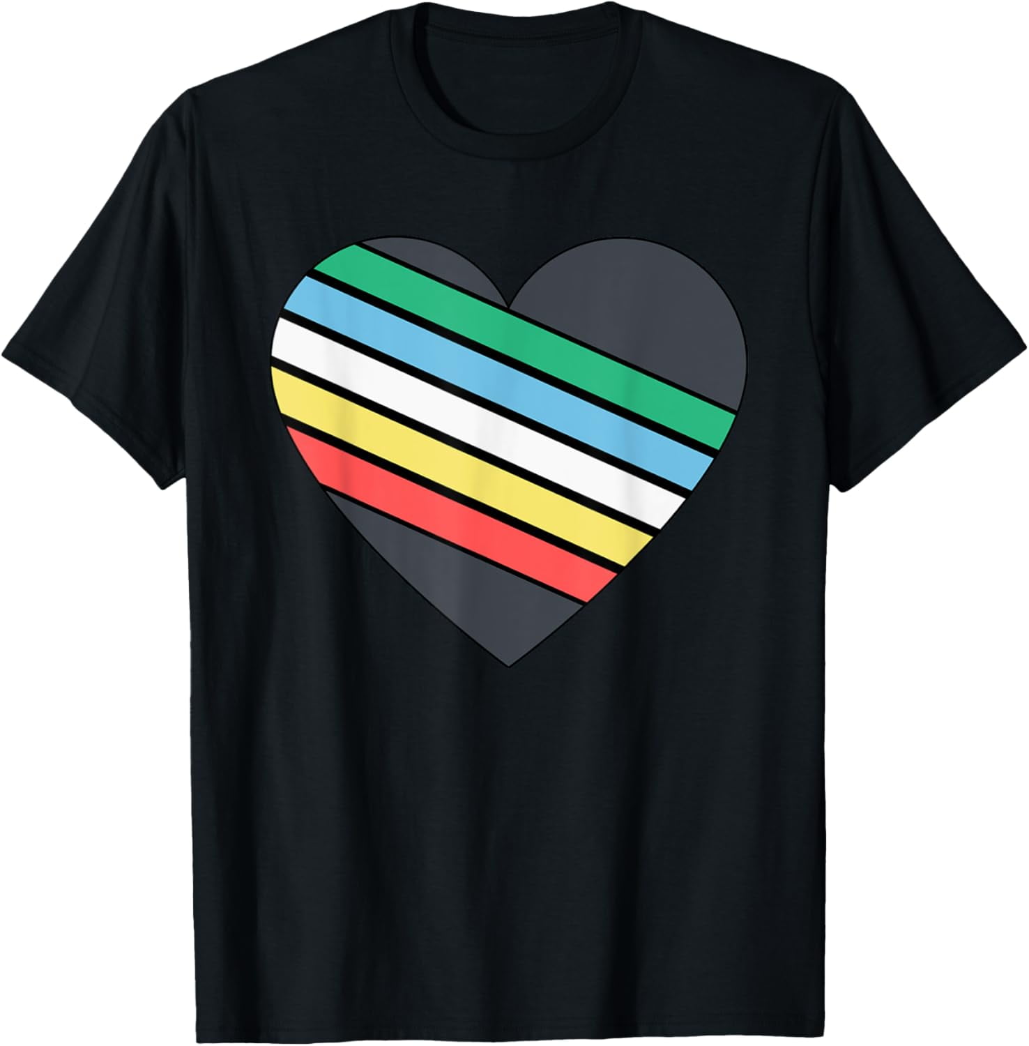 100% pure cotton short-sleeved men and womenDisability Pride Flag July ...