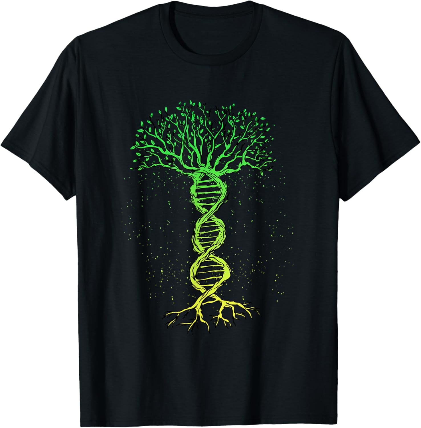 100% pure cotton short-sleeved men and womenEarth Day T-ShirtDNA Tree ...