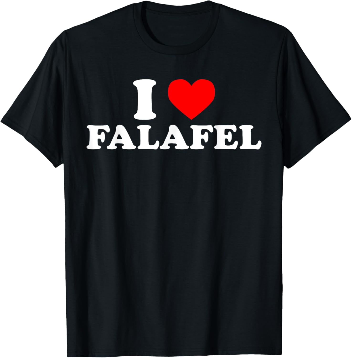 100% pure cotton short-sleeved men and womenI Love Falafel - Funny ...