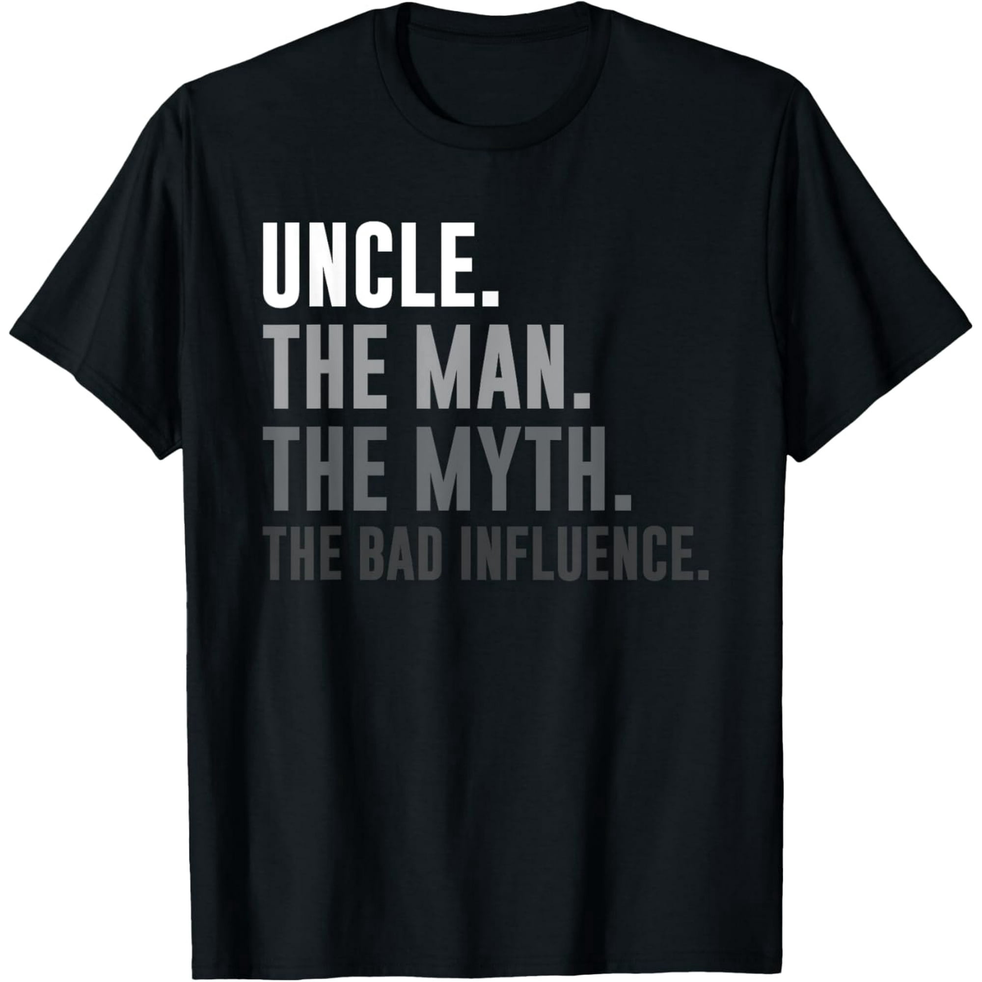 100% pure cotton short-sleeved men and womenMens Uncle Man Myth Bad ...