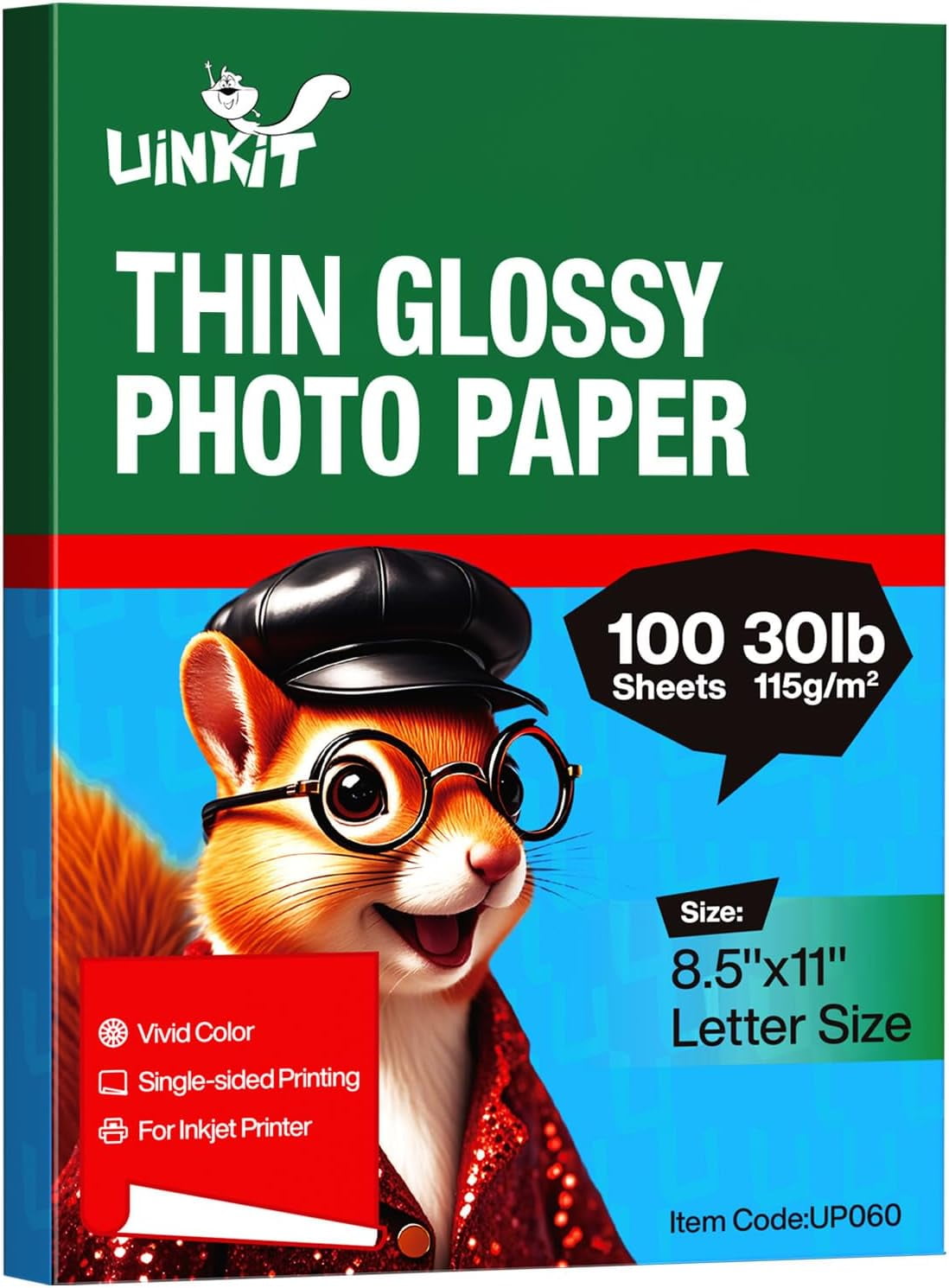 100 sheets 115gsm Photo Paper 30lb Very Thin Flyer Photo Paper Glossy 8 ...
