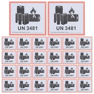 KOVOT 4"x4" Toxic DOT (Class 6) Hazardous Materials Warning Labels 500 ...