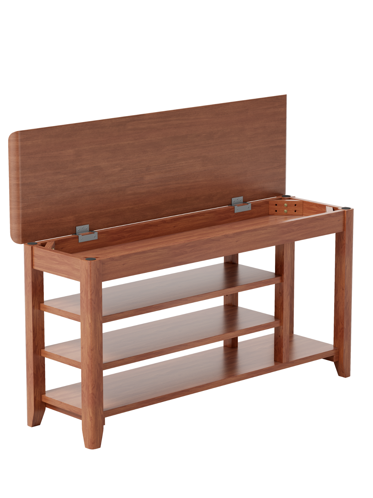 100% solid wood front door shoe rack, closet solid wood shoe bench ...