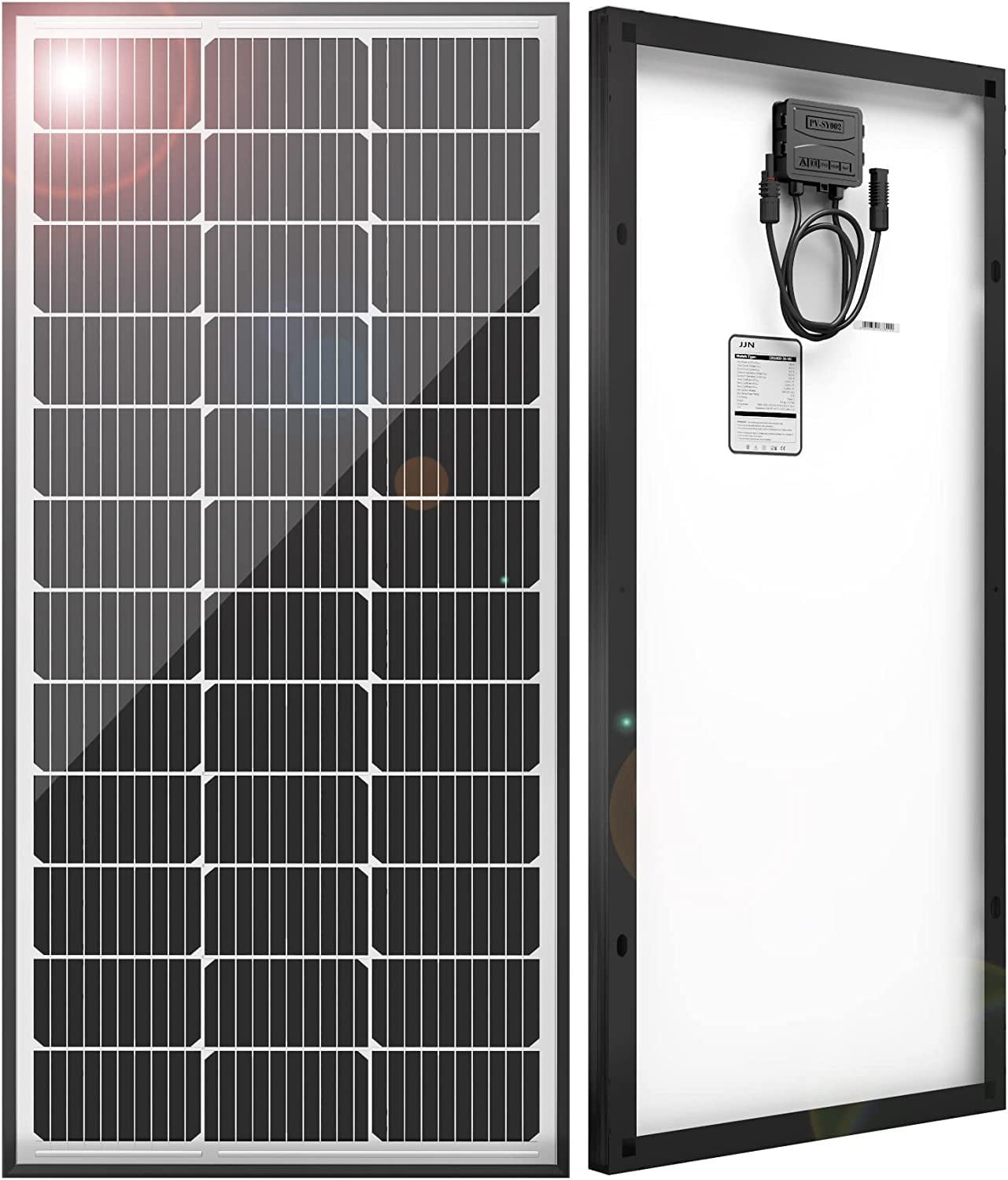 **100 watt 12 volt solar panel 9bb monocrystalline solar module solar ...