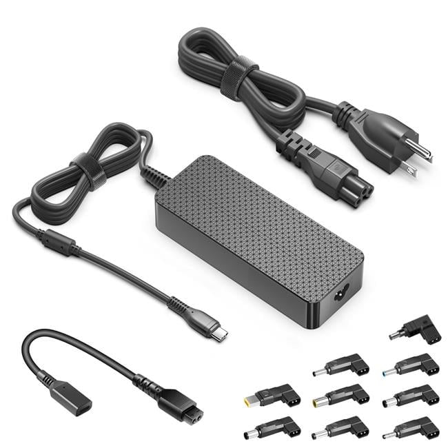 100 watt USB Type-C Universal Auto AC Adapter for Dell, HP & Lenovo ...