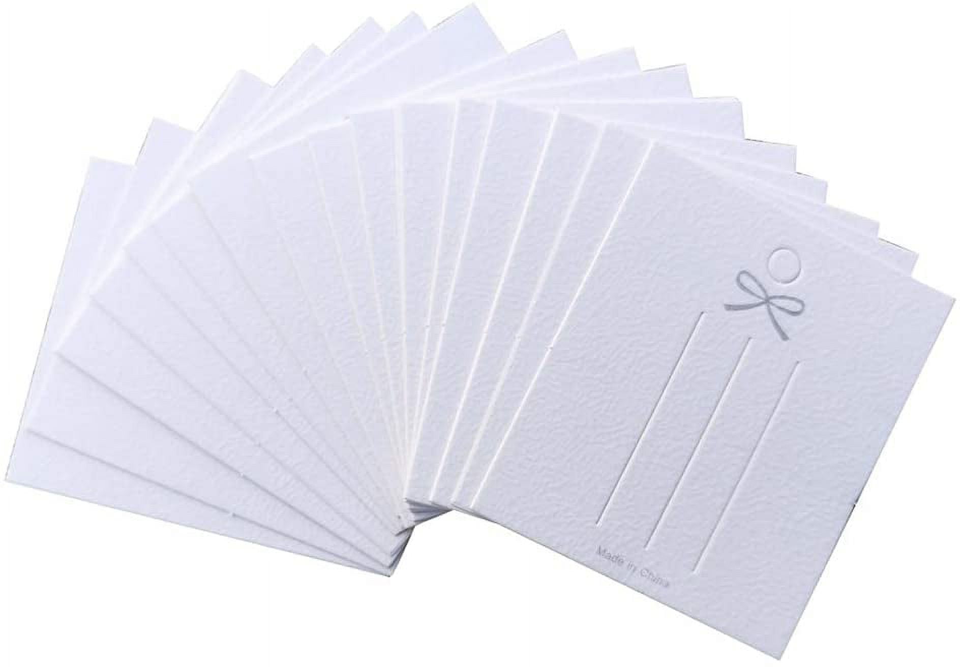 100 white paper hair clips bow display card hair hair clips - Walmart.com