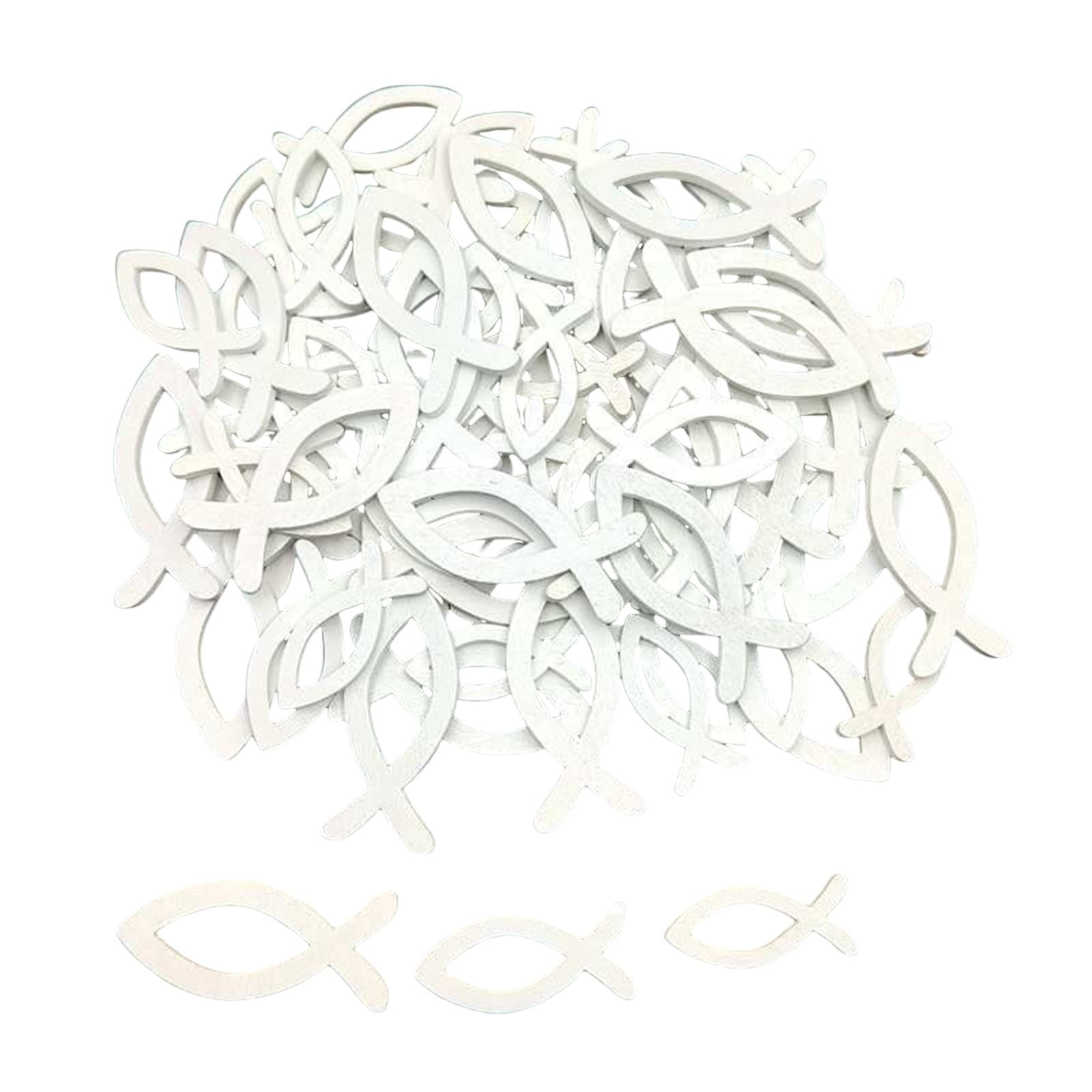 100 wooden fish communion, decorative fish confirmation, wooden fish ...