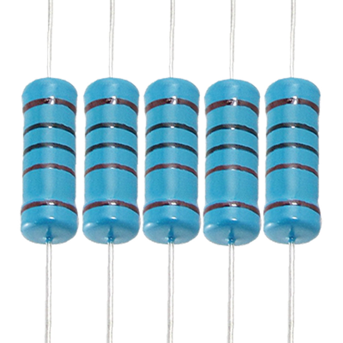 100 x 3 Watt 1% 1K Ohm Through Hole Axial Metal Film Resistors ...