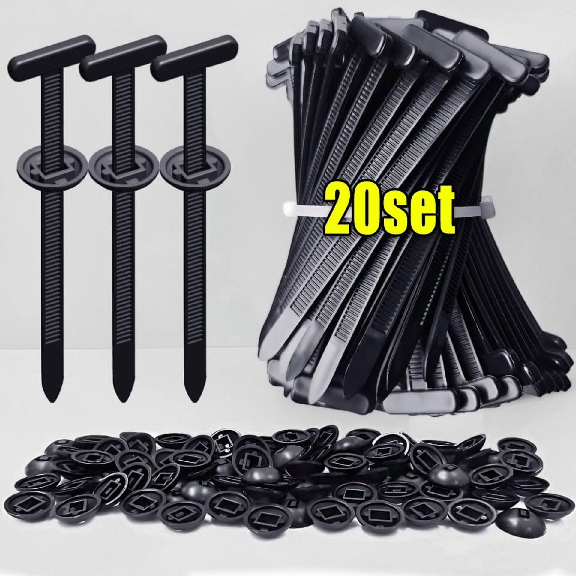 1000-100set Self-locking Nylon Universal Cable Tie Buckle Heavy Duty ...