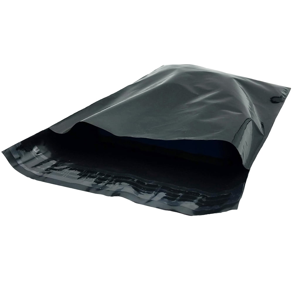1000 14.5x19 Poly Mailers Envelopes Shipping Black Bags 2 Mil - Walmart.com