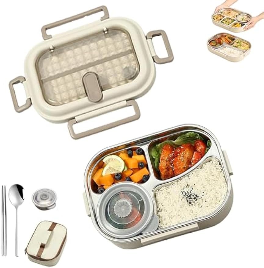 1000/1500/2000ml Microwaveable Stainless Steel Insulated Bento Box ...
