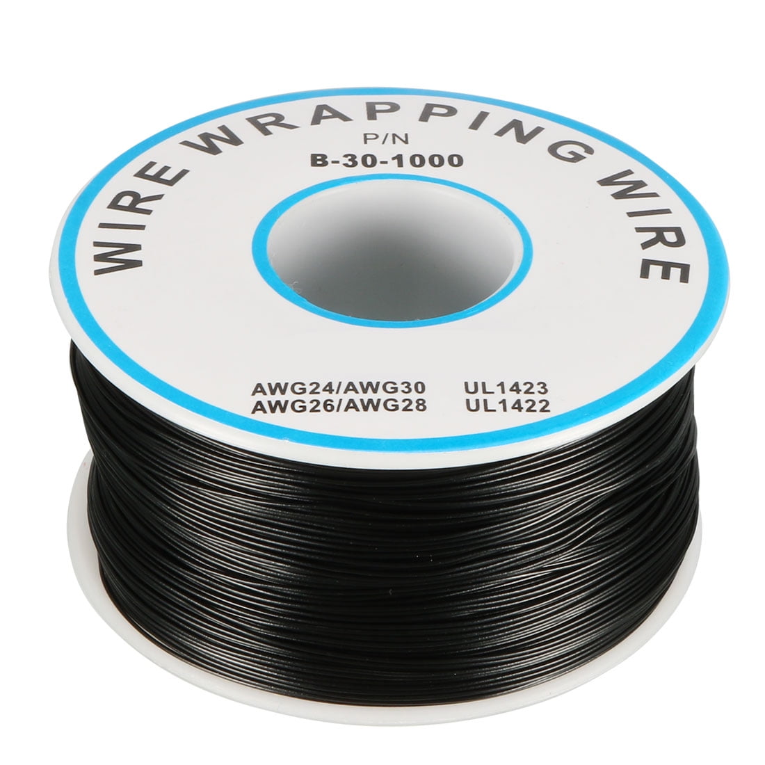 1000.7FT Breadboard Wrapping Wire PCB Solder PVC Coated Tin Cable Black ...