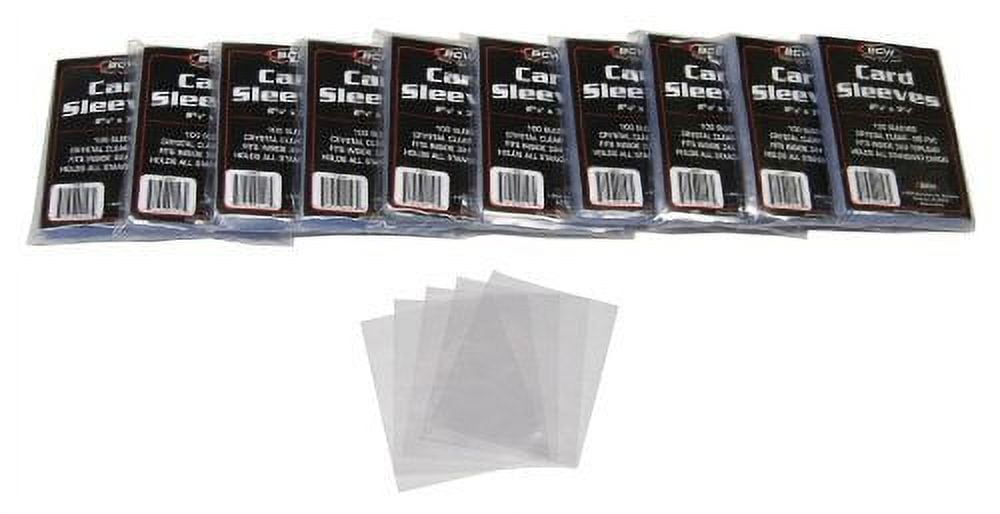 "BCW Brand (1000) Collector's Trading Card Sleeves - Polypropylene ...