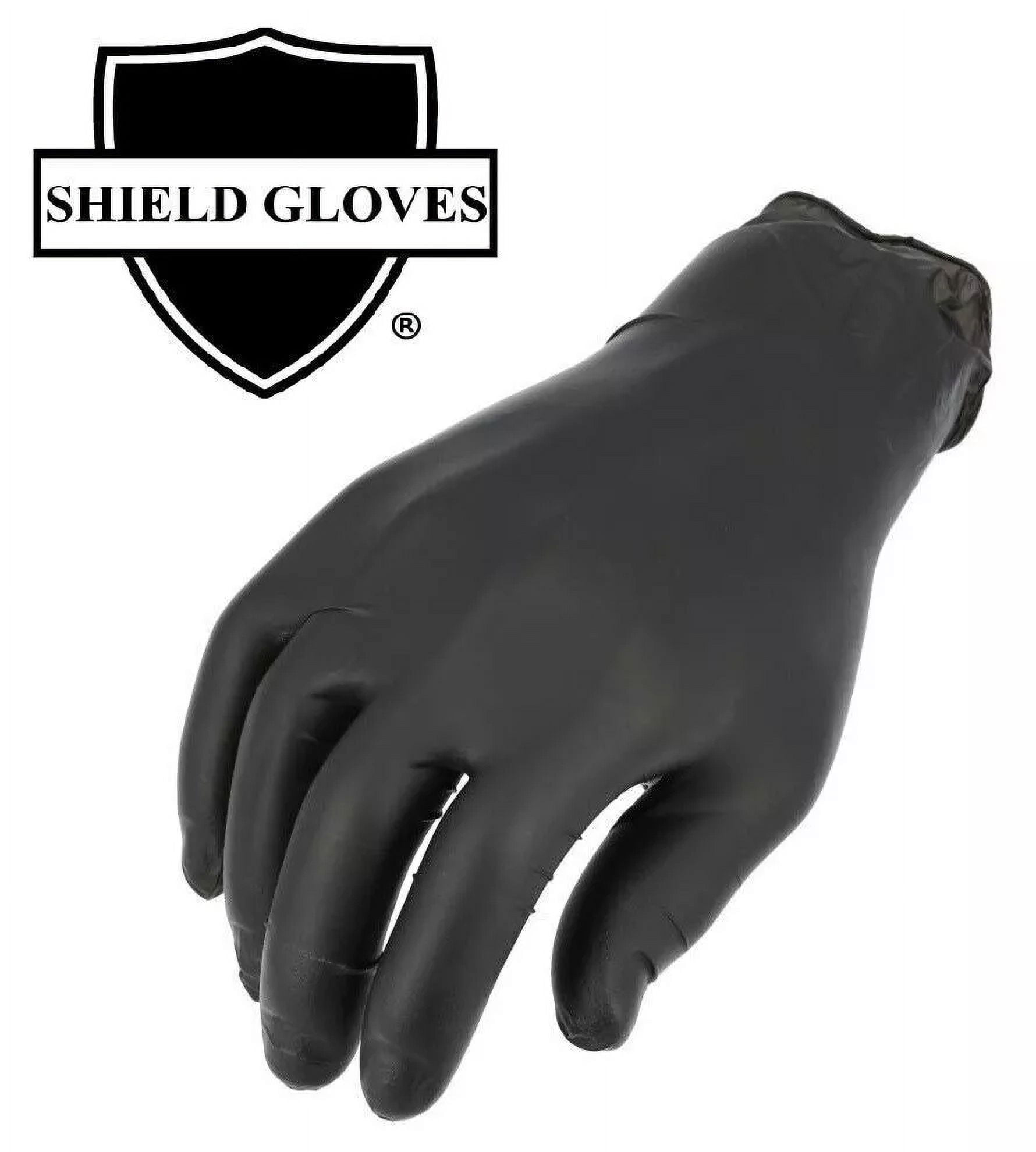 1000 Black Medium 6 Mil Nitrile Texture Medical Latex Powder Free ...