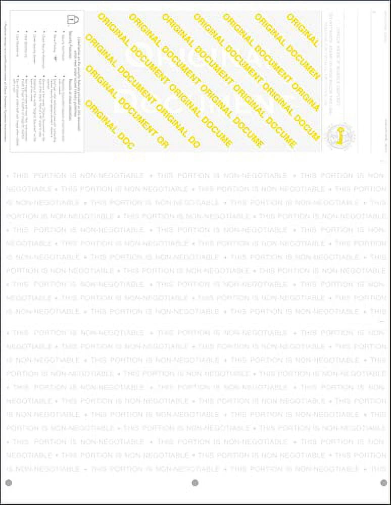 1000 Blue Scallop Laser Check Stock, (Top Position) Blank Laser Checks ...