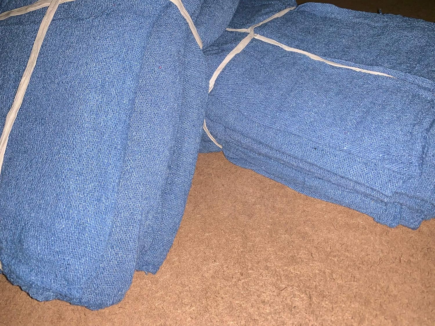 1000 Blue Shop Towels Mechanics Rags Cleaning Oil & Grease Grade B ...