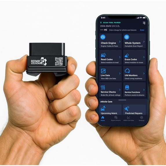 1000 Bluetooth OBD2 Scanner for iPhone & Android - Predict Car Problems ...