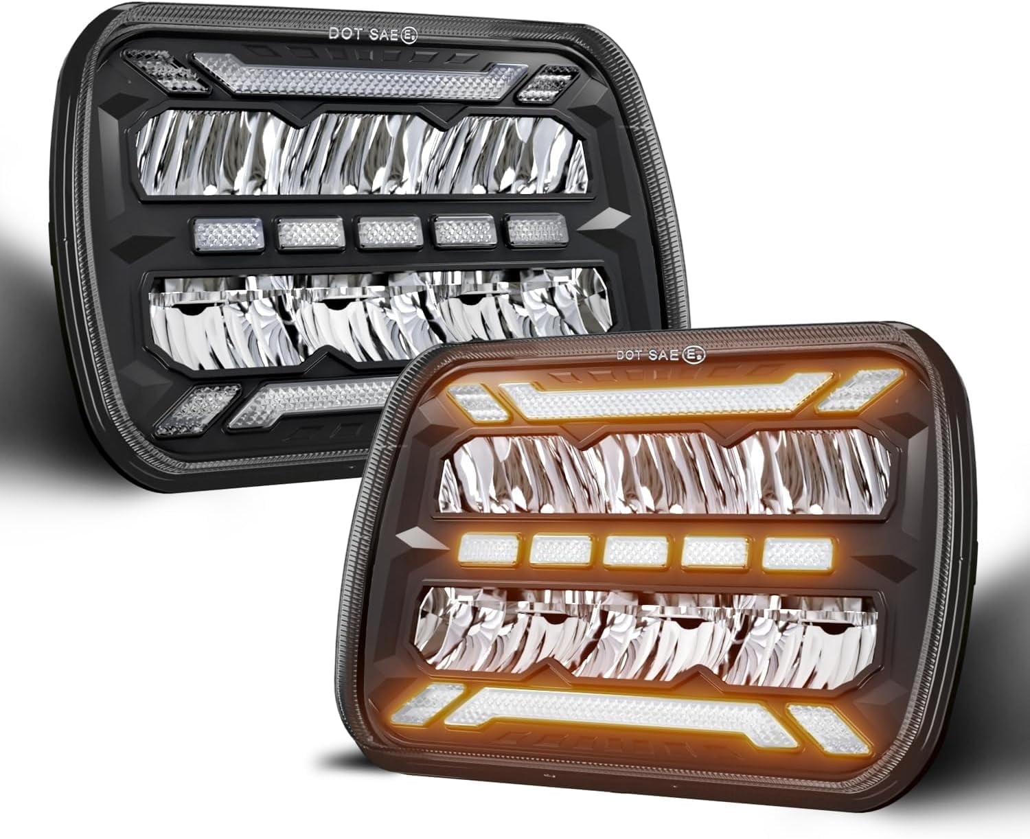 TopAutoGear 1000% Bright H6054 5×7 7×6 LED Headlights, DOT Anti-glare ...